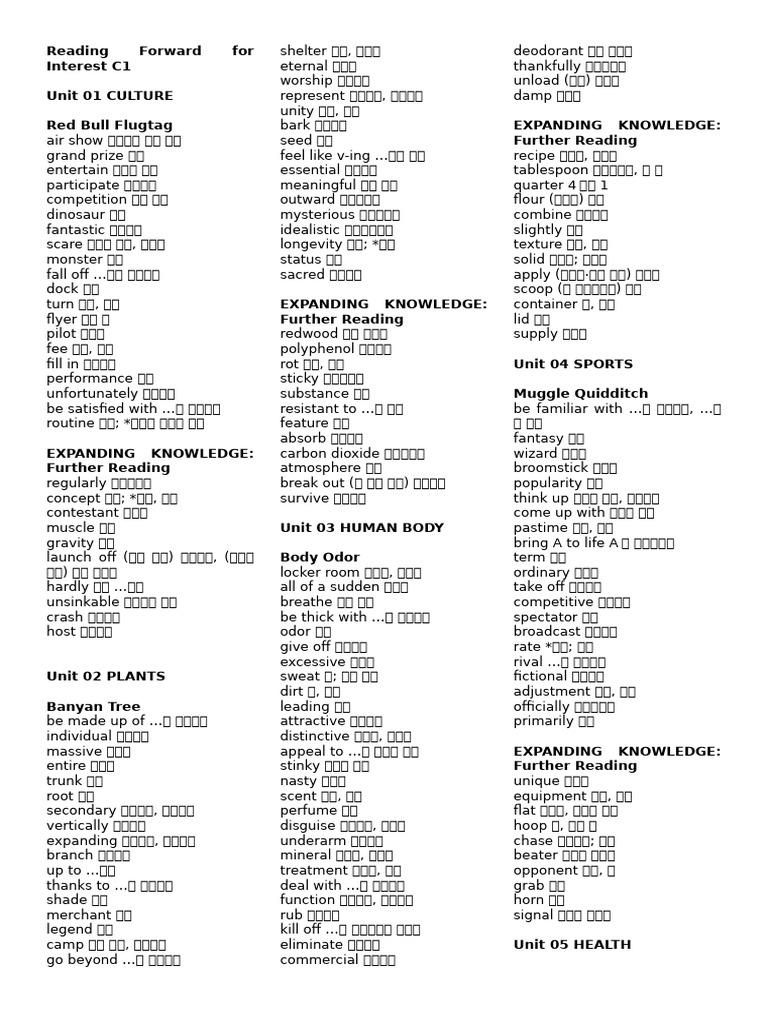 Reading Forward For Knowledge C1 | PDF