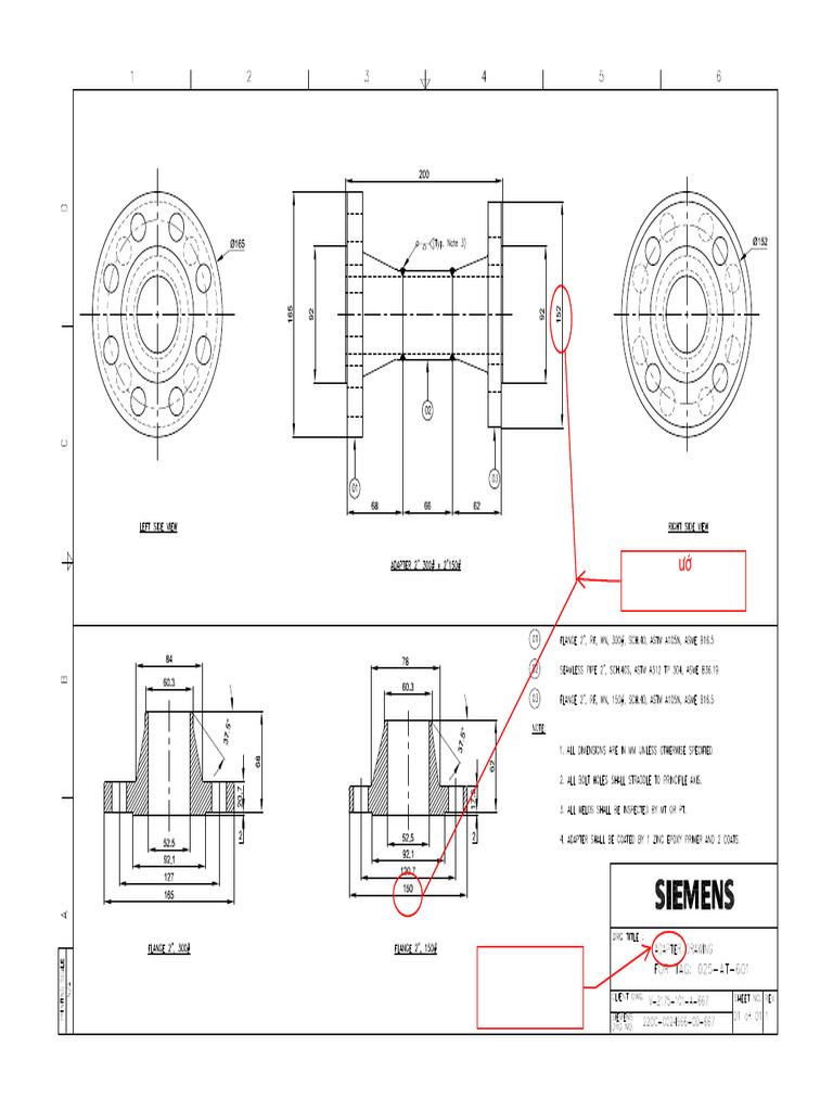 P.18002.BSR CMT 002 - Flange Detail Drawing | PDF