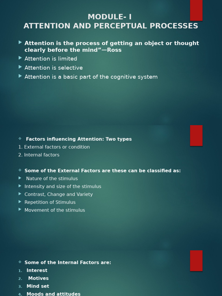 Cognitive Psy Sem - 2 BA PCP2 | PDF | Attention | Perception