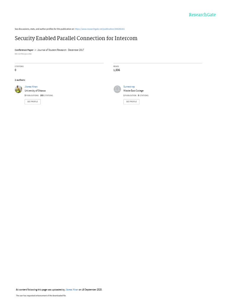 Secure Intercom Parallel Connection | PDF | Telephone | Manufactured Goods