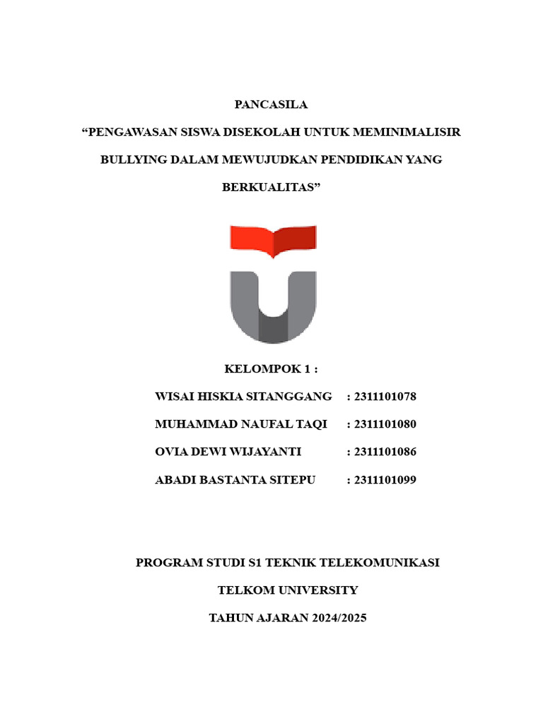 Tugas Paper Pancasila Kelompok 1 | PDF