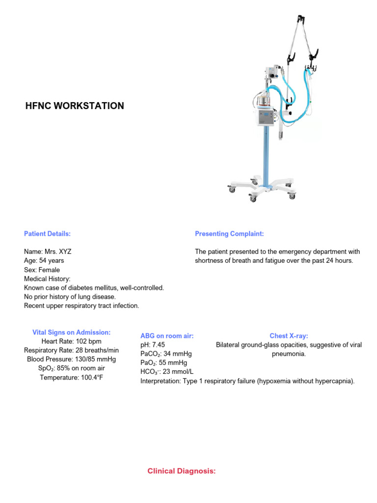 HFNC Management for Hypoxemic Patients | PDF | Respiratory System ...