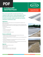 Technical Data Sheets of BIDIM GEOTEXTILES | PDF | Nonwoven Fabric ...