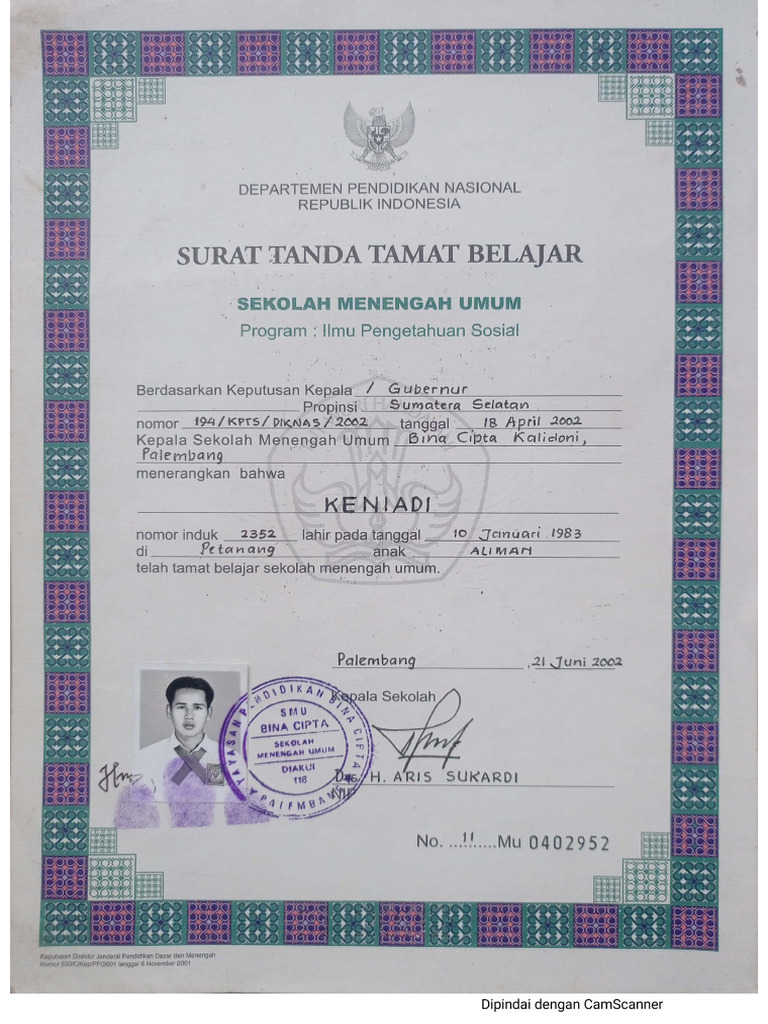 Keni Ijazah SMU | PDF