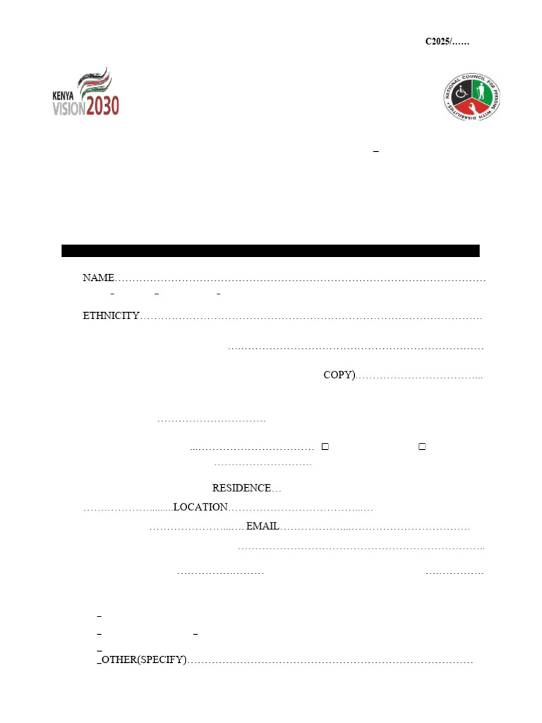 Revised-JSS FAULU SCHOLARSHIP APPLICATION FORM-2024 | PDF | Information