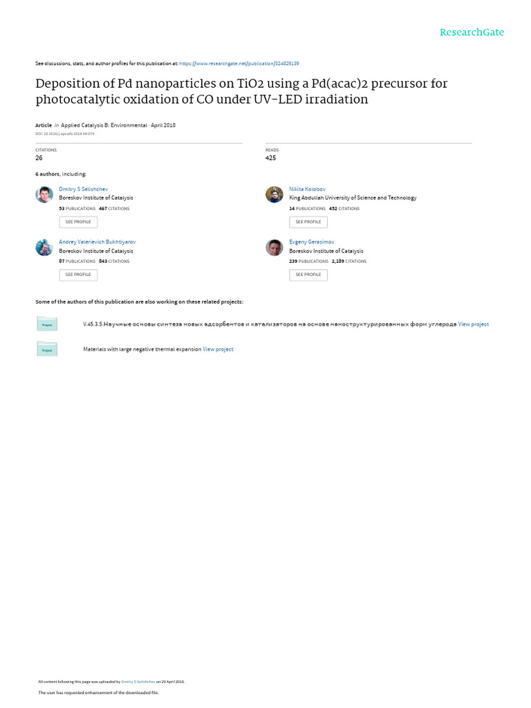 DepositionofPdNanoparticlesonTiO2UsingaPdacac2Precursor Preprint ...