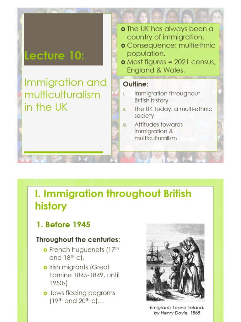 CM10 Immigration and Multiculturalism in The UK-224 | PDF | Immigration ...