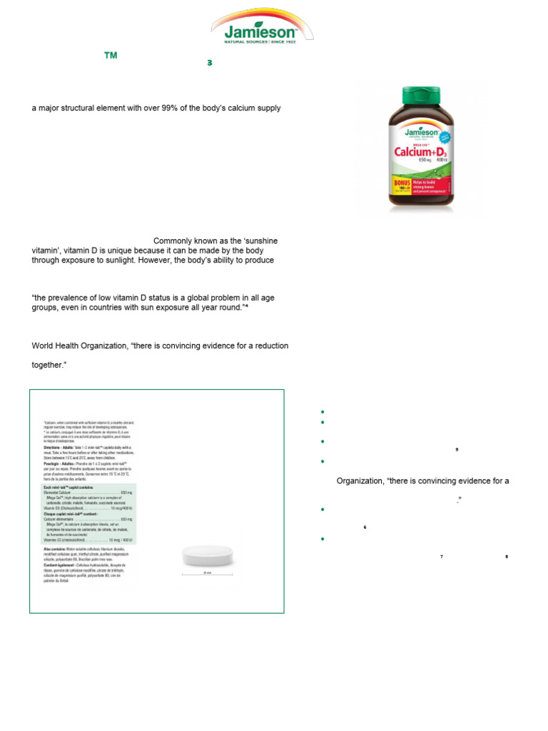International MegaCal Monograph | PDF | Vitamin D | Osteoporosis