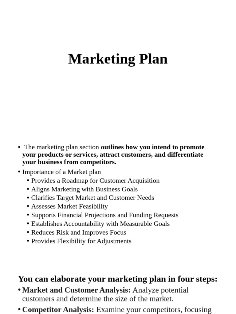 5. Marketing Plan | PDF | Market Segmentation | Marketing