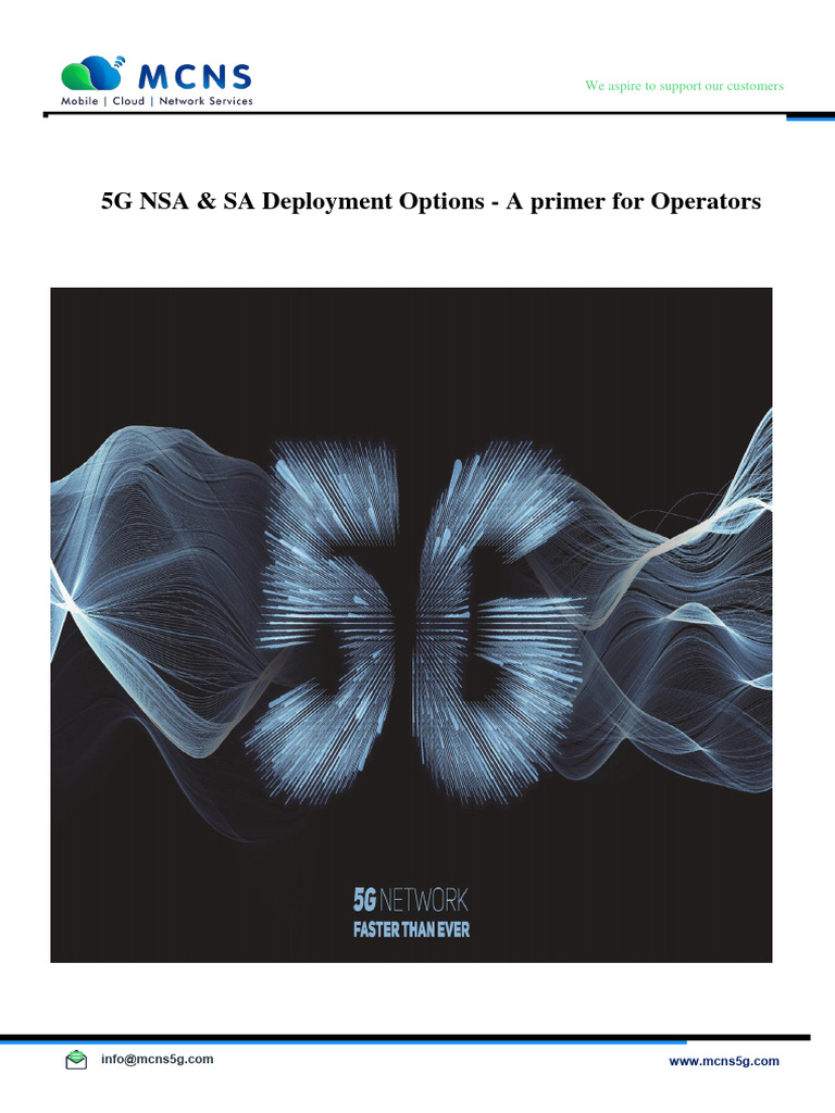 5G NSA SA Deployment Options A Primer For Operators | PDF | 4 G ...