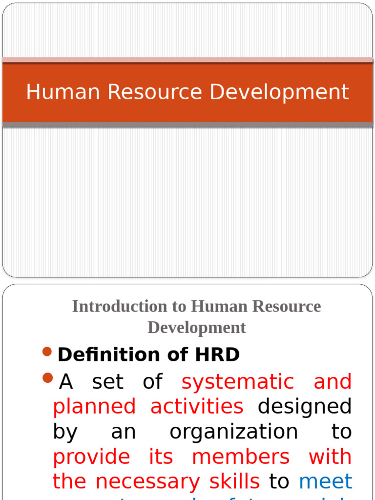 Hrm Human Resource Development Pdf