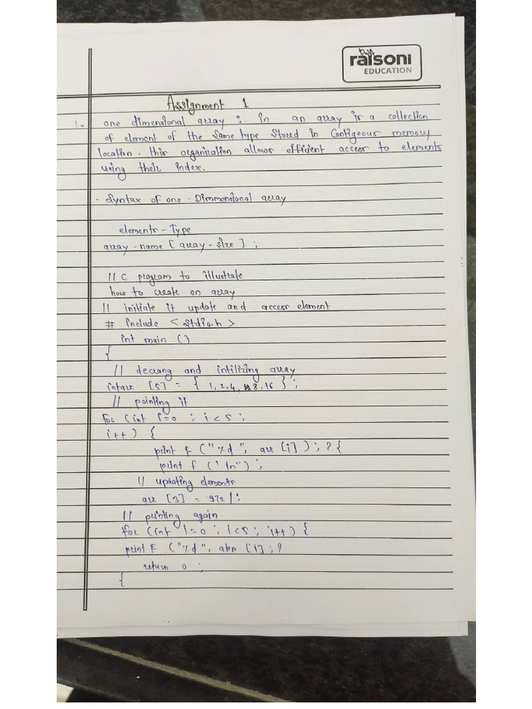 DSA Assignment 1and 2 | PDF