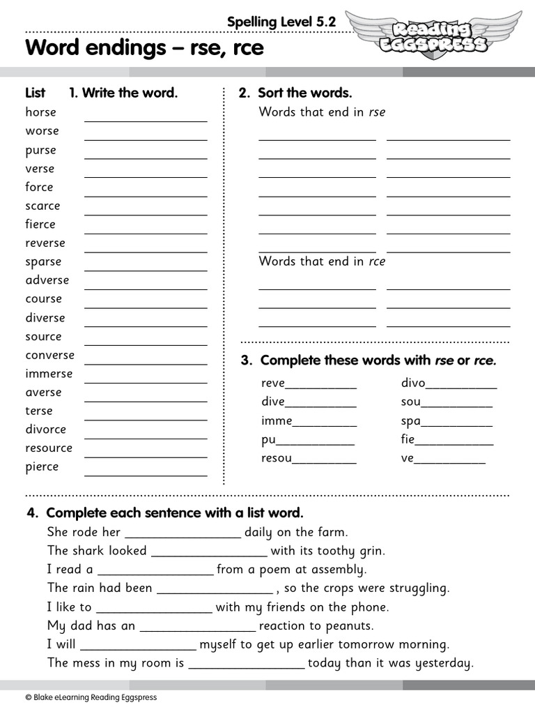 Yr 5 Spelling Worksheet 02 | PDF