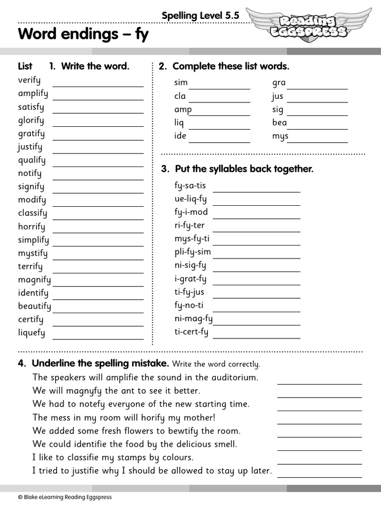 Yr 5 Spelling Worksheet 05 | PDF