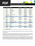 Holiday Preference List 2024 | PDF