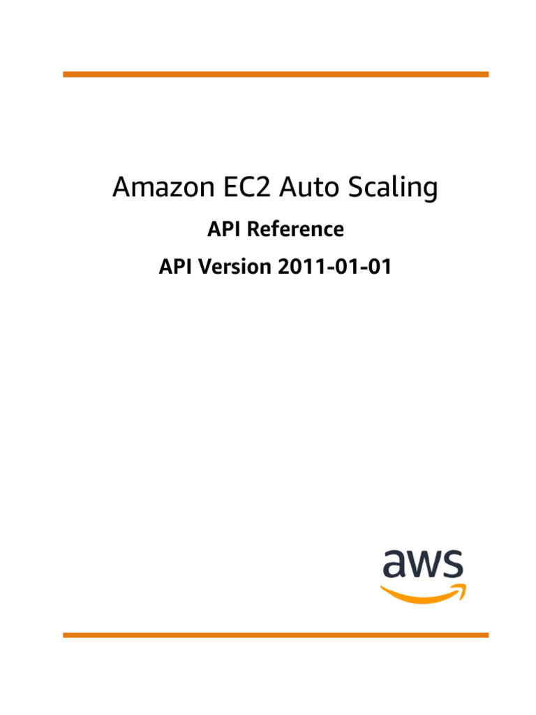 Amazon EC2 Auto Scaling Api Reference | PDF | Trademark | Intellectual Property Law