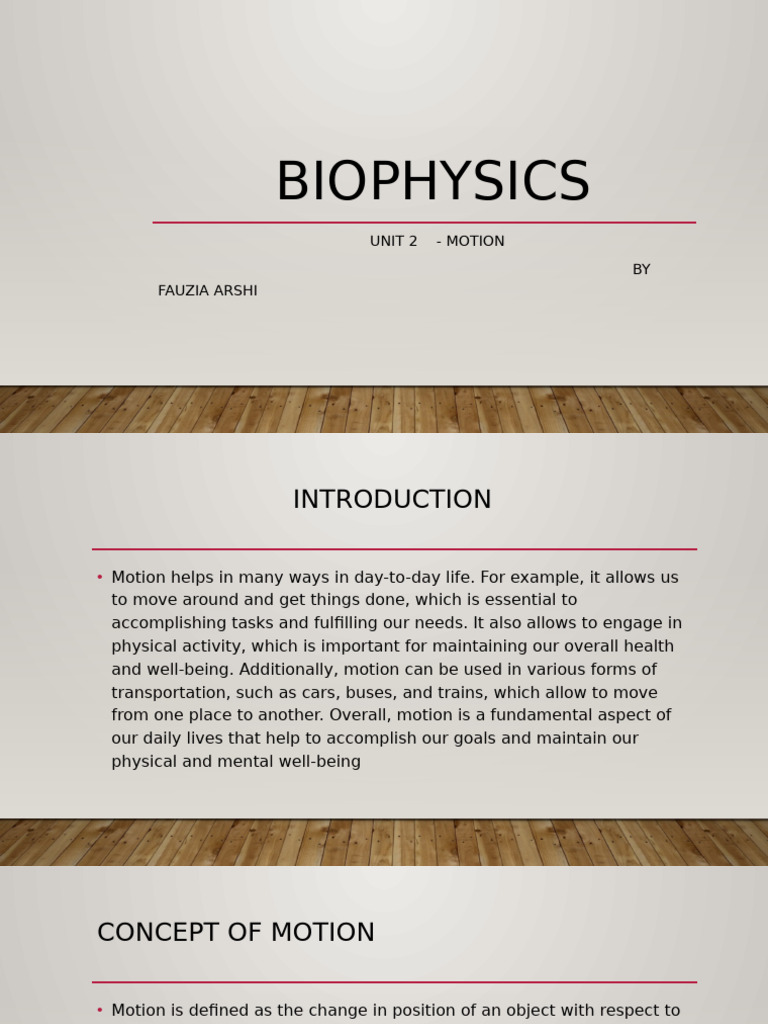Biophysics: Motion and Nursing Applications | PDF | Blood Pressure ...