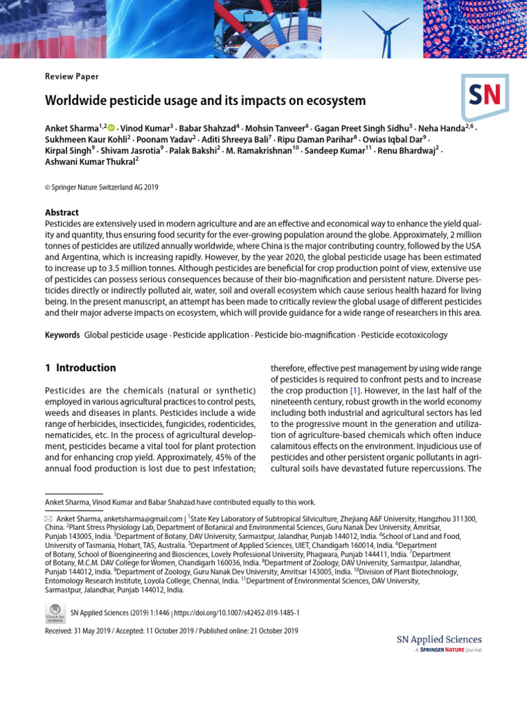 World Wide Impact of Pesticides | PDF | Pesticide | Herbicide