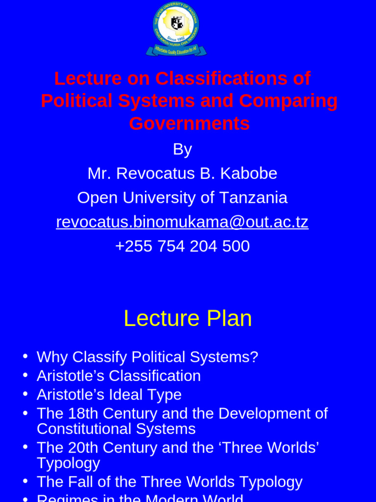 Classifying Political Systems and Regimes | PDF | Democracy | Political ...