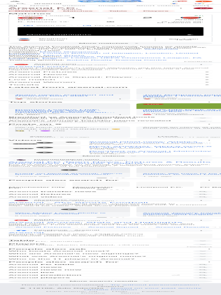 Arsenal - Google Search 3 | PDF | Arsenal F.C. | Premier League
