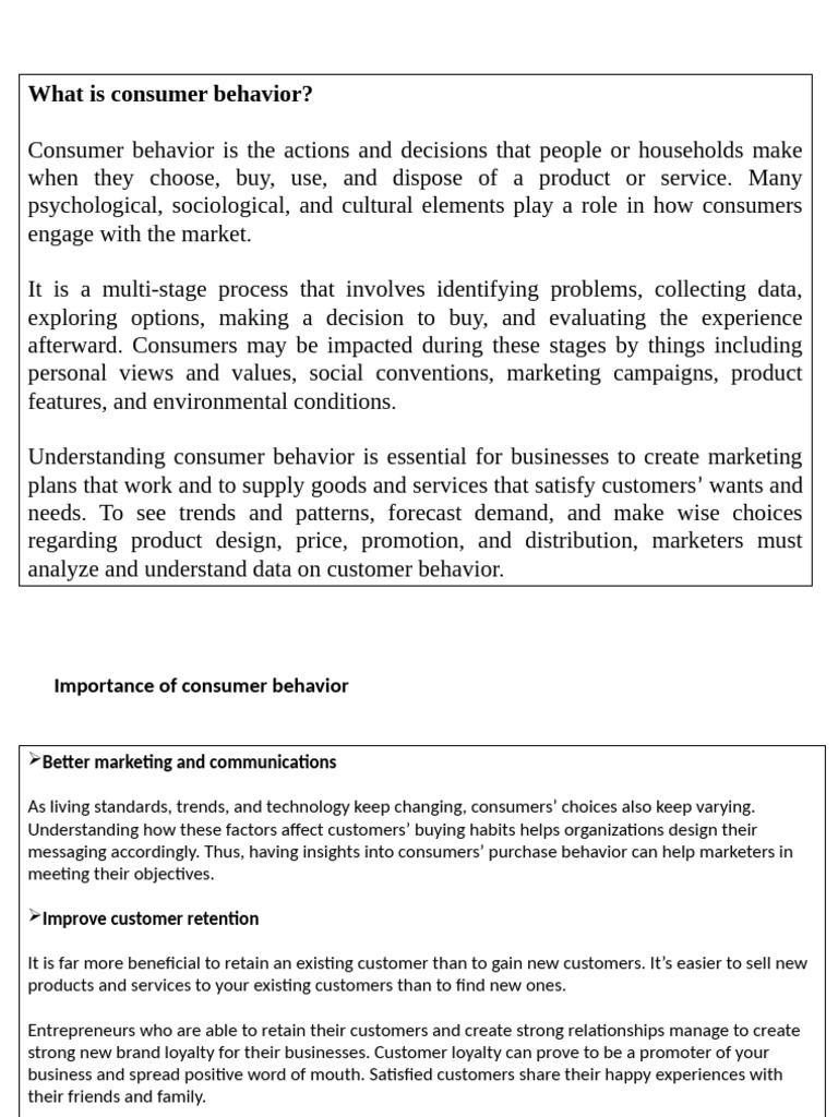 Understanding Consumer Behavior Essentials | PDF | Market Segmentation | Consumer Behaviour