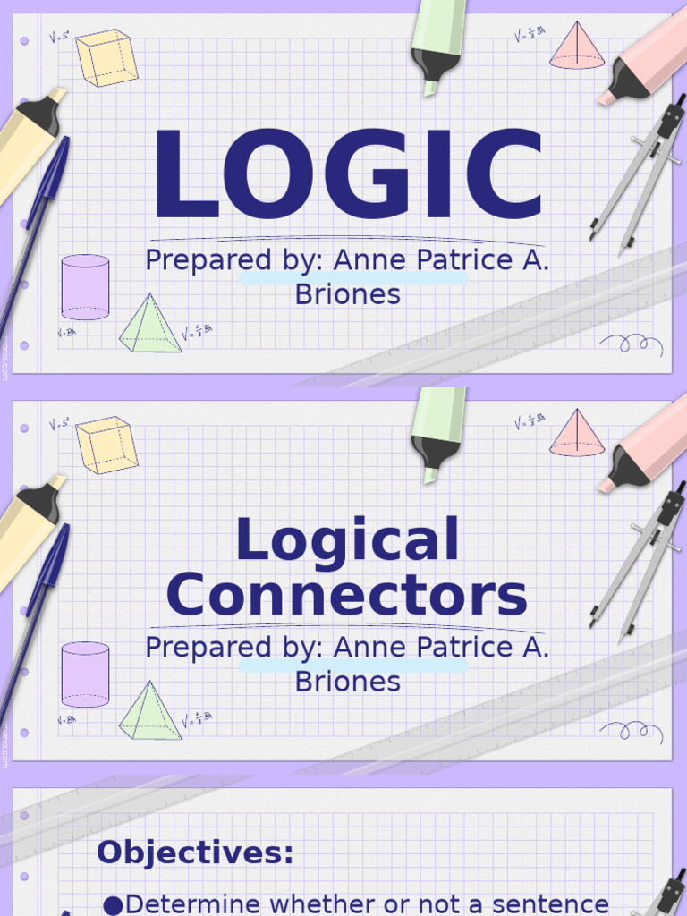 Math100 Finalslesson3 1 | PDF | Truth | Logic