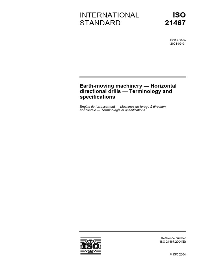 Earth-Moving Machinery Drilling Standards | PDF | International ...