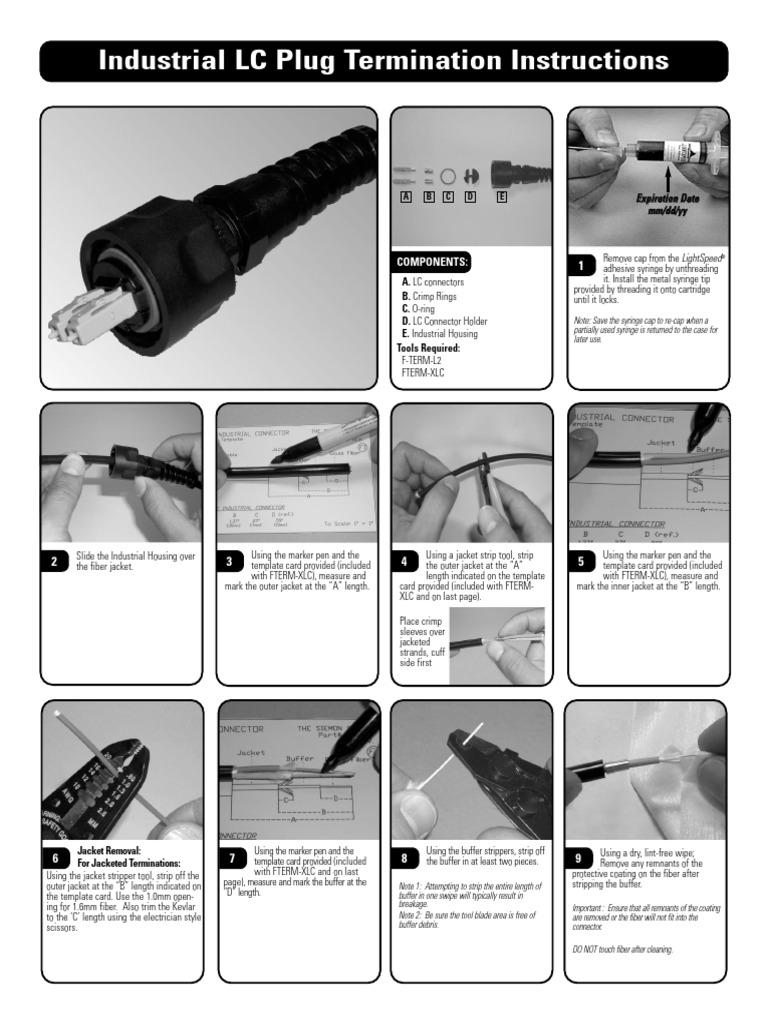 Ind - Industrial LC Plug Termination - II | PDF | Electrical Connector ...