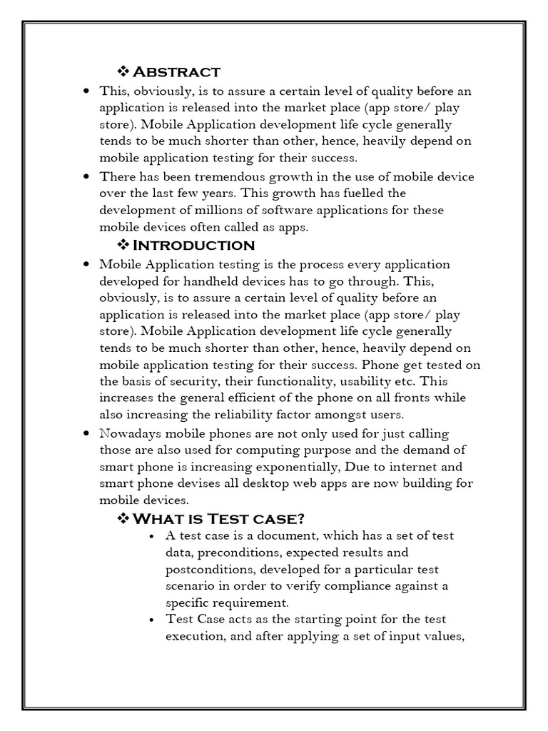 Software Testing Microproject | PDF | Mobile App | Software Testing