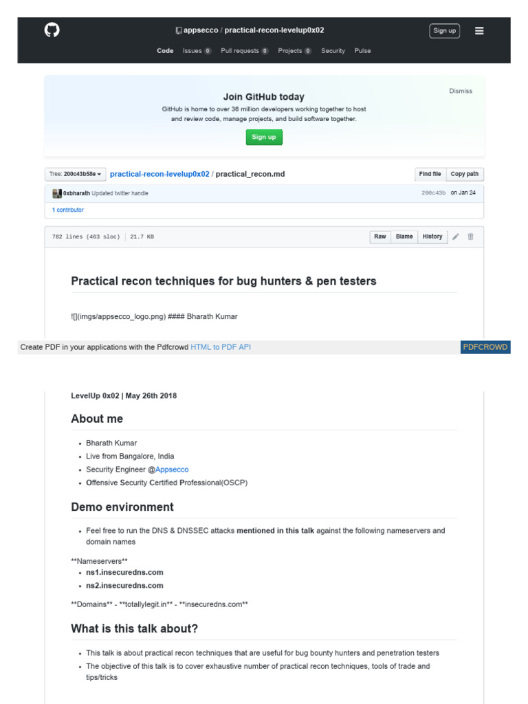 Practical Recon Techniques for Pen Testers | PDF | Internet | Computing