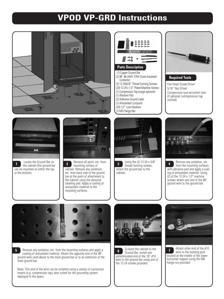 Vpod Versapod VP-GRD II | PDF | Screw | Abrasive