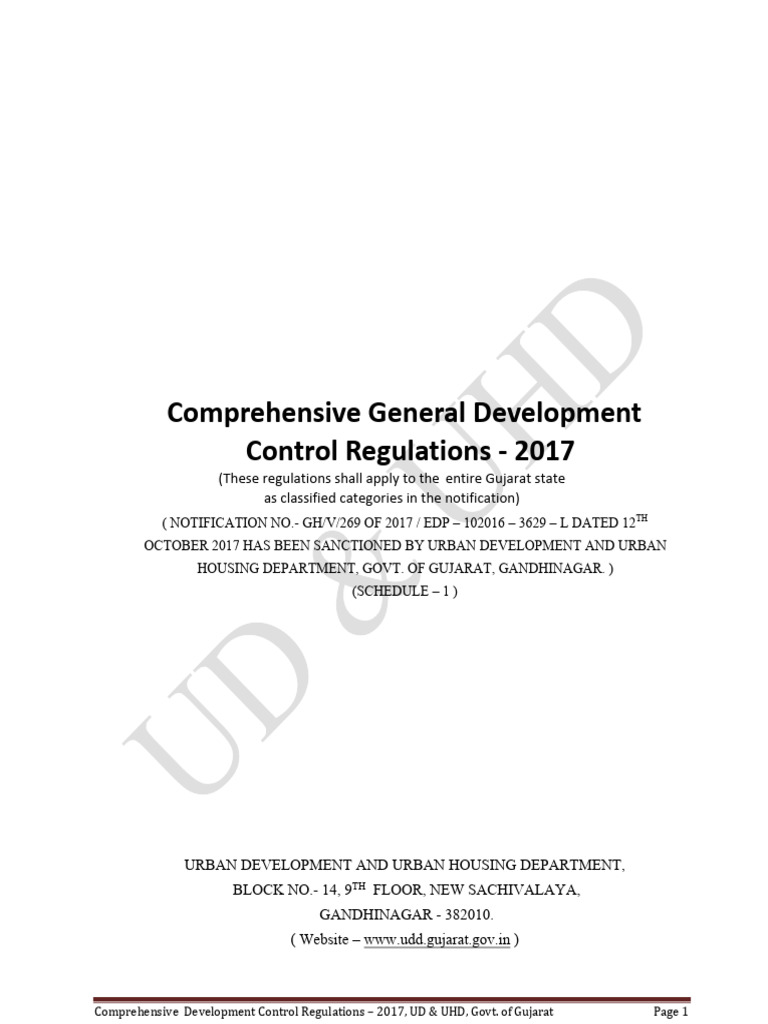 Gujarat Development Regulations 2017 | PDF