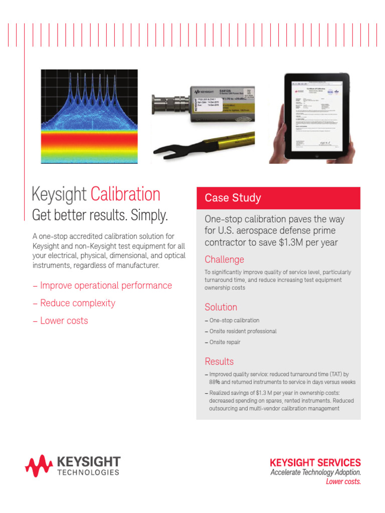Keysight Calibration | PDF | Calibration | Outsourcing