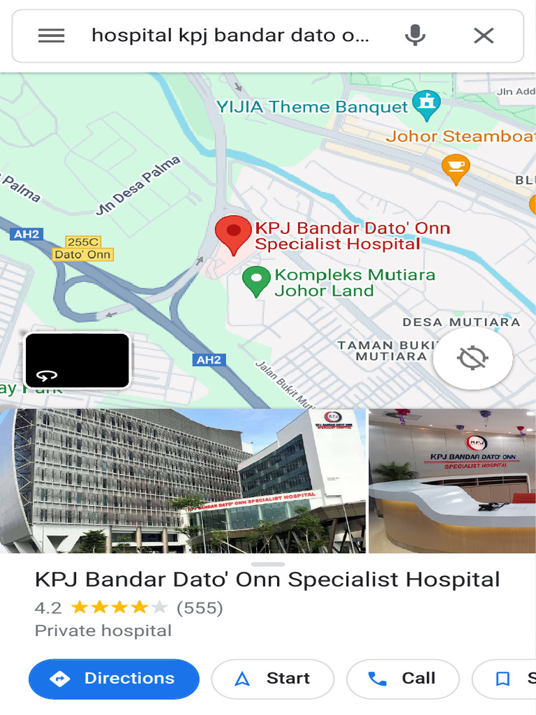 KPJ Bandar Dato' Onn Specialist Hospital - Google Maps | PDF