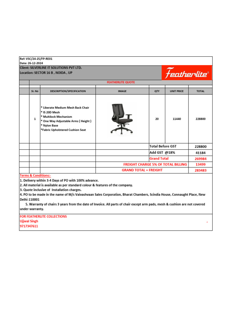 Quote Silverline IT Solutions | PDF