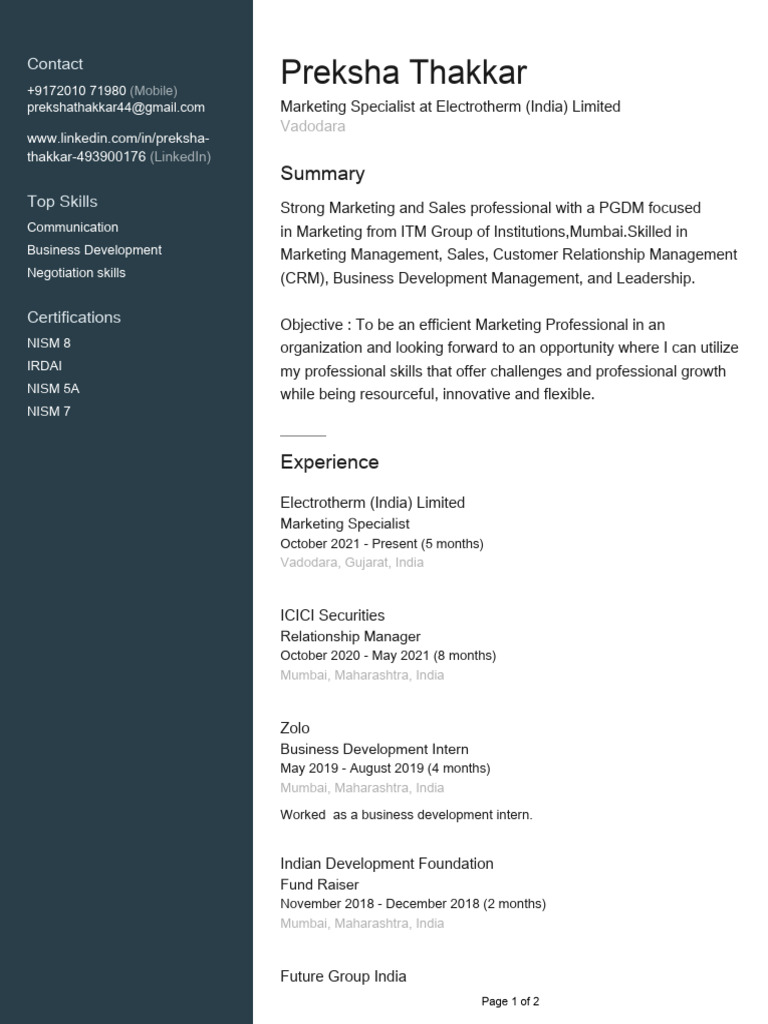 Preksha Thakkar AEMAACnHzq8BE4cs9RyMVEFGdis0w-Zs5zCafy8 | PDF | Customer Relationship Management ...