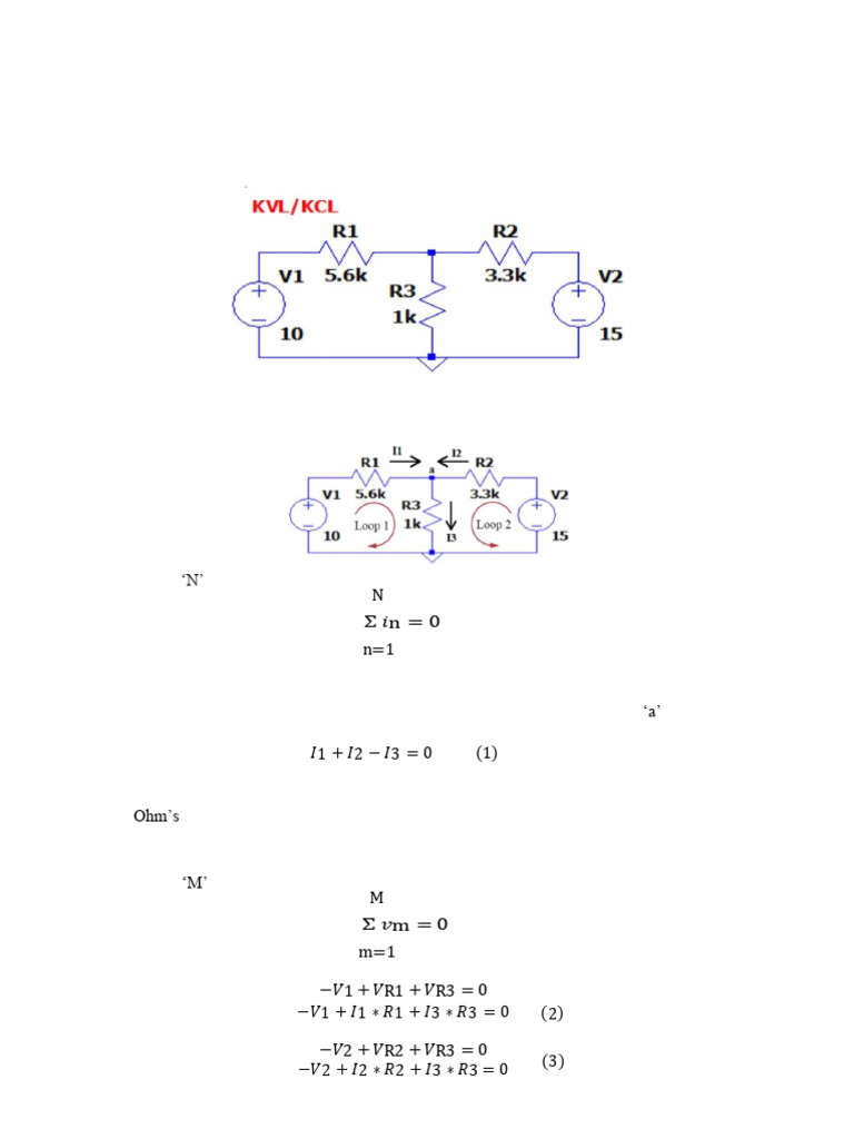kcl_kvl_sw_hw_exp-6-8 (1) | PDF | Voltage | Electricity