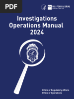 Investigations Operations Manual - FDA | PDF
