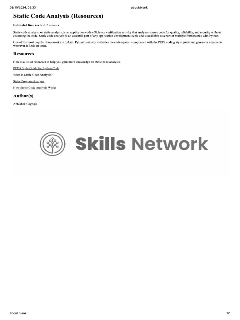 Static code analysis python | PDF Static code analysis python | PDF