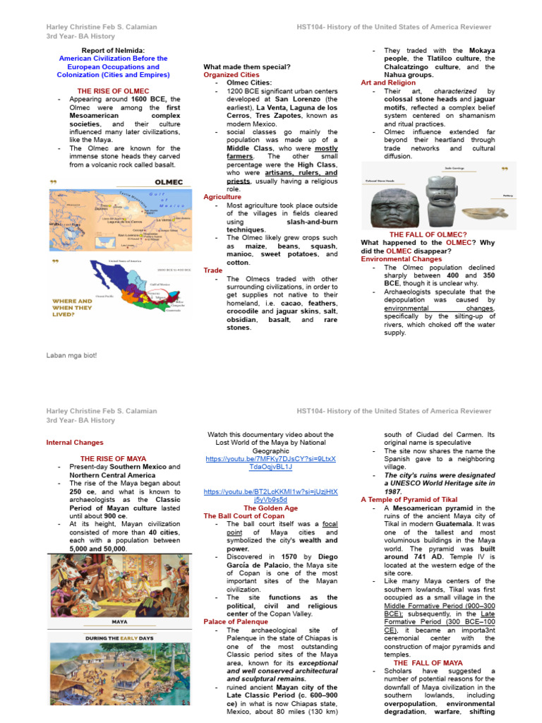 United States Reviewer For Exams | PDF