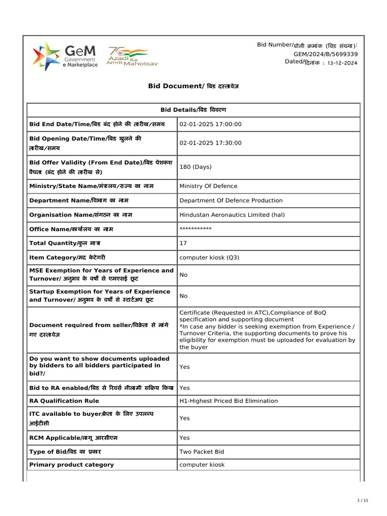 Bid Document | PDF | Business Law | Private Law