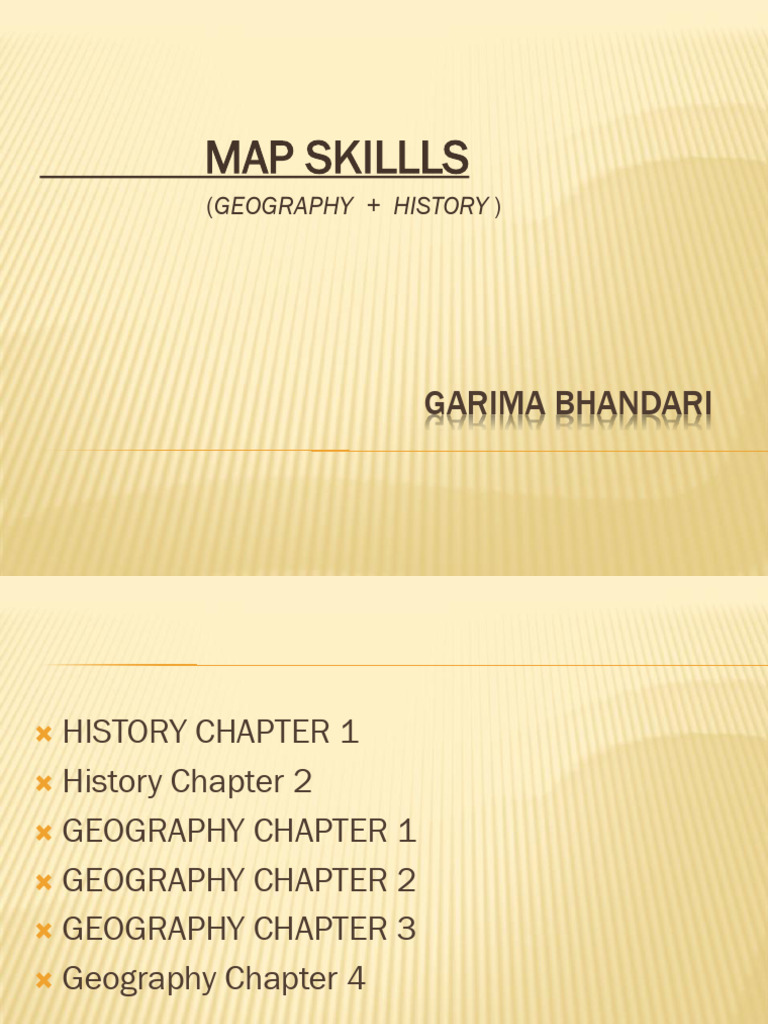 Geography & History Map Skills Guide | PDF