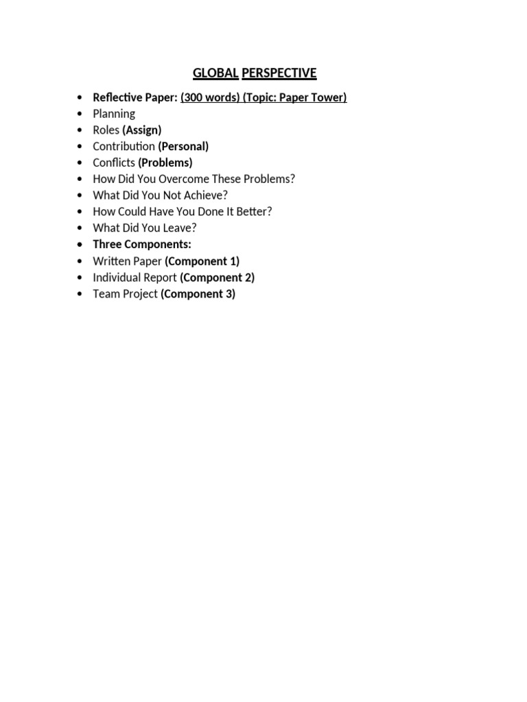 Global Perspective | PDF