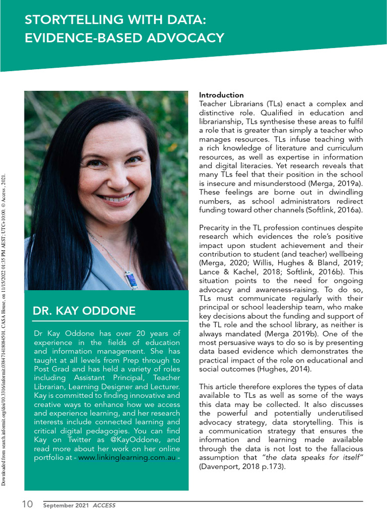 Storytelling_with_data_Evidence_based_ad | PDF | Validity (Statistics ...