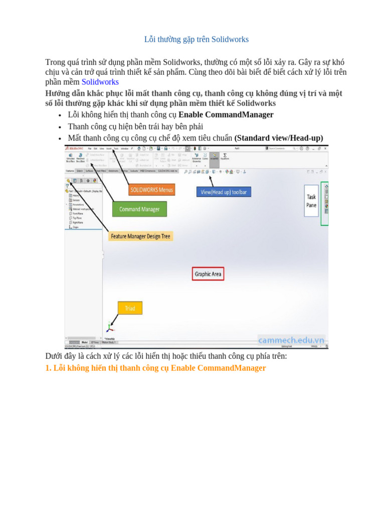 sửa Lỗi thường gặp trên Solid | PDF
