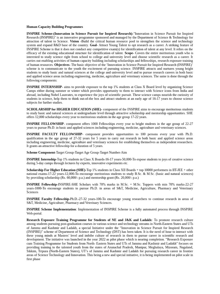 Human Capacity Building Programmes | PDF | Efficient Energy Use ...