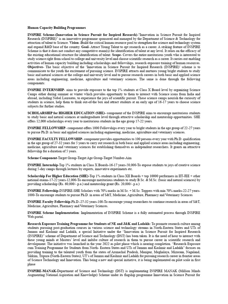 Human Capacity Building Programmes | PDF | Efficient Energy Use ...