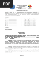 Resolution Approving SK Budget | PDF | Philippines | Government