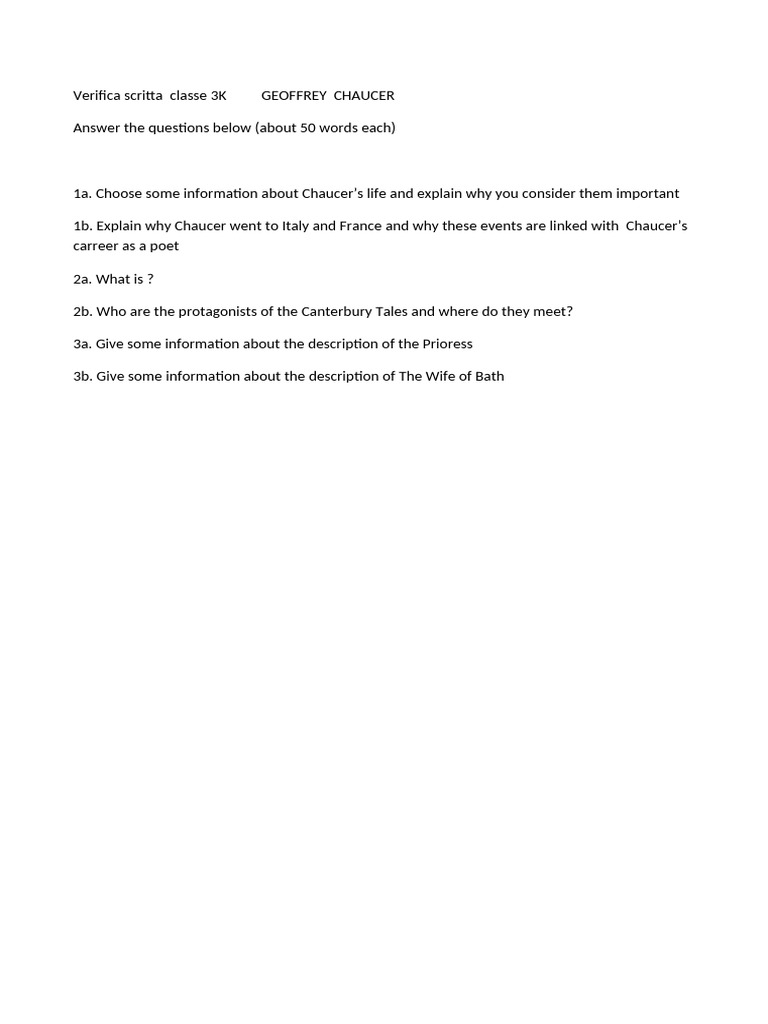 Chaucer's Life and Canterbury Tales Analysis | PDF