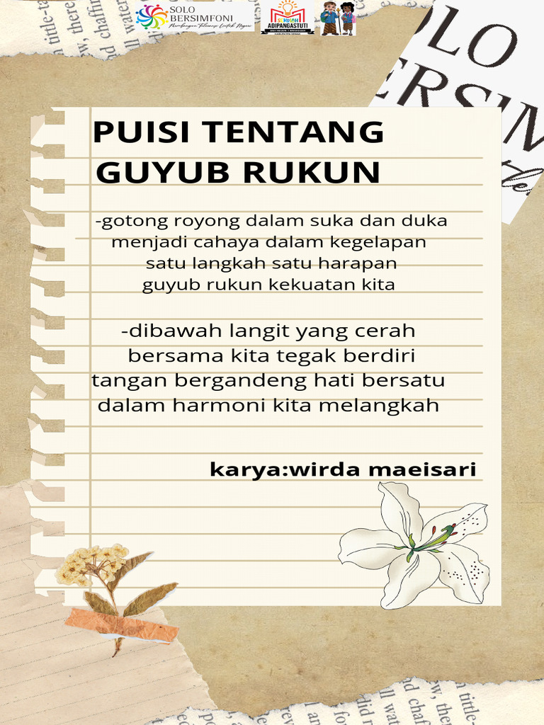 Puisi Guyub Rukun dan Harmoni Masyarakat | PDF